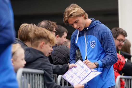 Portsmouth Defender Ryley Towler During Efl Editorial Stock Photo ...