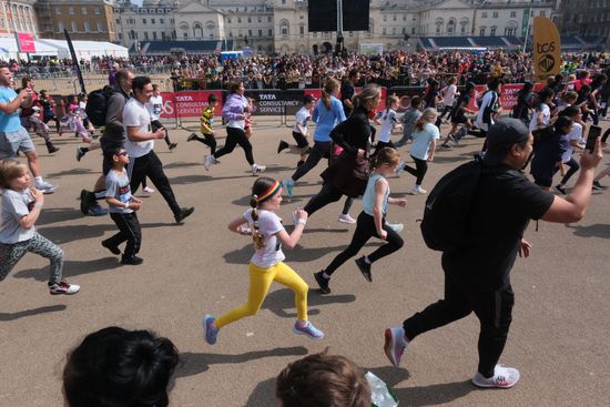 Tcs Mini London Marathon Hundreds Young Editorial Stock Photo - Stock ...
