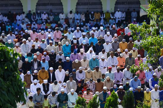 Members Muslim Community Nepal Take Part Editorial Stock Photo - Stock ...