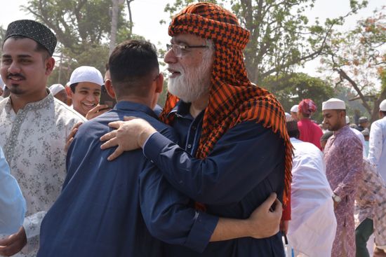 Muslim Community People Kolkata Hug Each Editorial Stock Photo - Stock ...