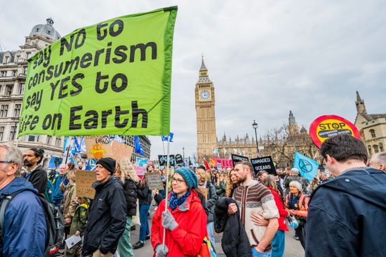 Say No Consumerism Extinction Rebellion Continues Editorial Stock Photo ...