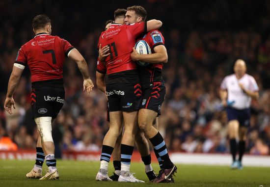 Max Llewellyn Cardiff Celebrates Scoring Try Editorial Stock Photo ...
