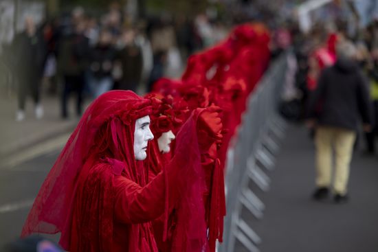 Protesters Seen Dressing Red Brigades Hold Editorial Stock Photo ...