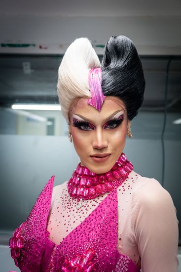 Thai Drag Queen Tia Kweenz Poses Editorial Stock Photo - Stock Image ...