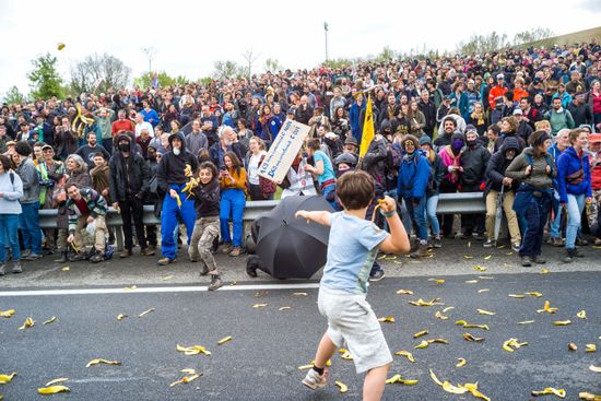 Banana Throwing Games On Highway On Editorial Stock Photo - Stock Image ...