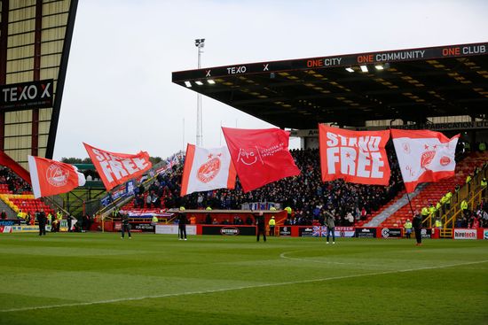 Aberdeen Flags During Cinch Scottish Premiership Editorial Stock Photo ...