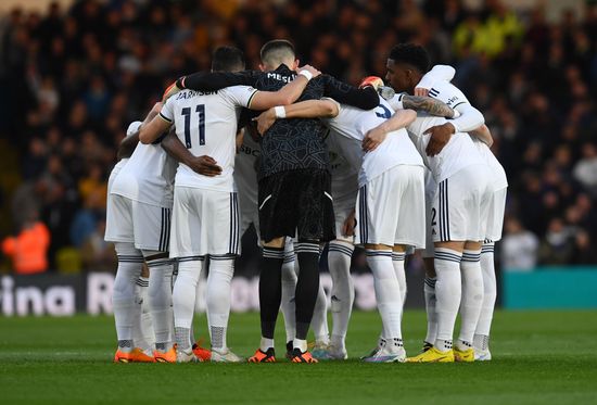 Leeds United Team Huddle Editorial Stock Photo - Stock Image | Shutterstock