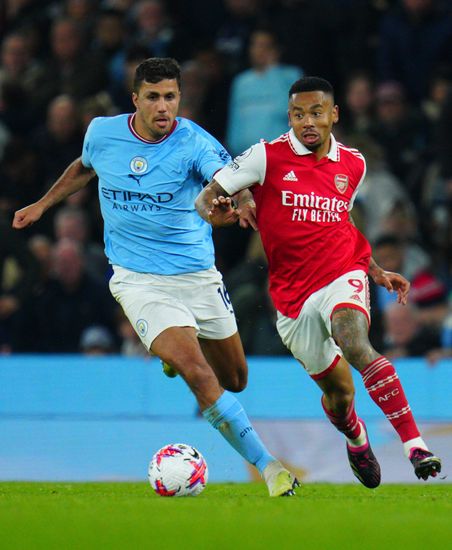 Rodri Manchester City Gabriel Jesus Arsenal Editorial Stock Photo ...