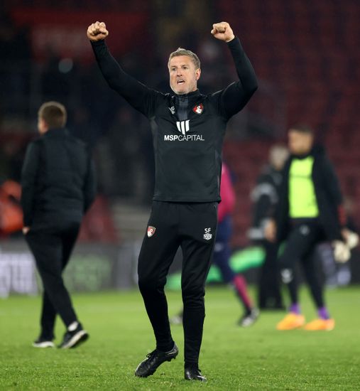 Bournemouth Coach Steve Fletcher Celebrates Editorial Stock Photo ...
