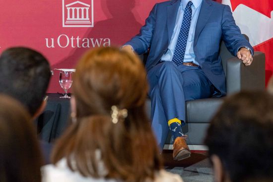 Socks Moose Motif Justin Trudeau President Editorial Stock Photo ...