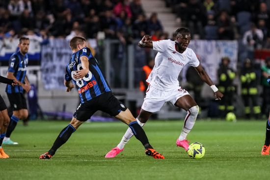 Tammy Abraham 9 Roma Fights Ball Editorial Stock Photo - Stock Image ...