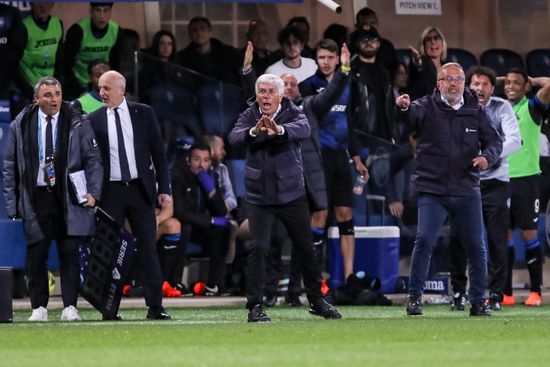 Gianpiero Gasperini Head Coach Atalanta During Editorial Stock Photo ...