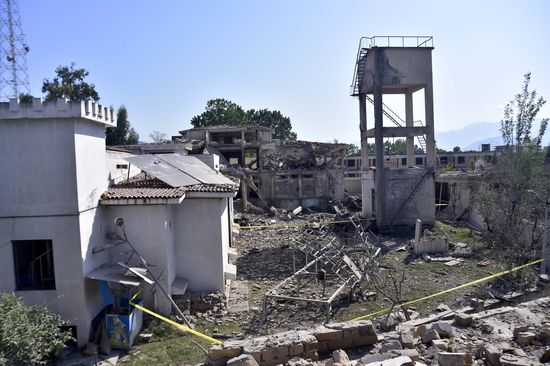 Damaged Buildings Counterterrorism Department Police Station Editorial ...