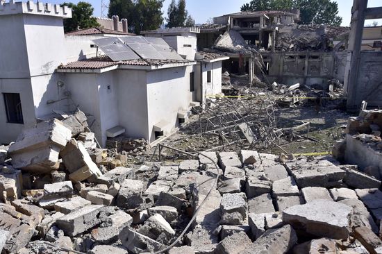Damaged Buildings Counterterrorism Department Police Station Editorial ...