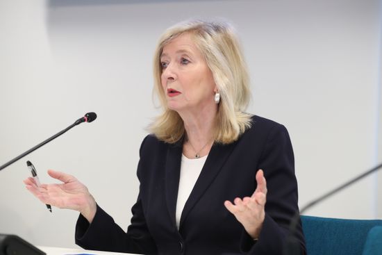 European Ombudsman Emily Oreilly Pictured During Editorial Stock Photo ...