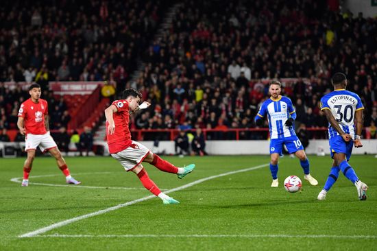 Neco Williams Nottingham Forest Shoots Goal Editorial Stock Photo ...