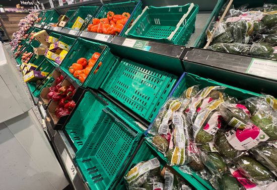 Empty Crates Peppers Morrisons Supermarket North Editorial Stock Photo ...