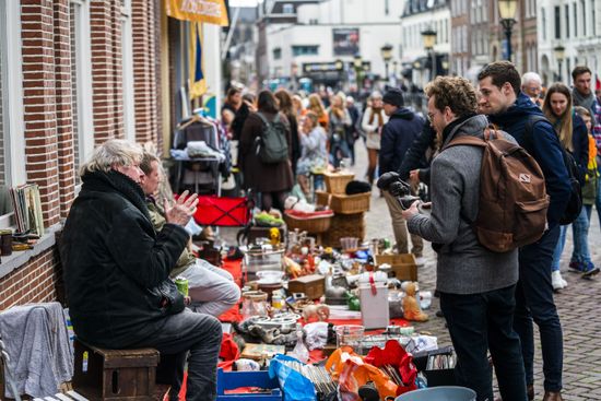 Utrecht Annual Flea Market Center Utrecht Editorial Stock Photo - Stock ...