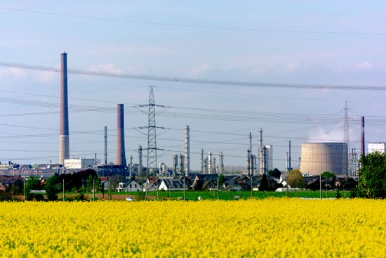 Rapeseed Field Seen Shell Energy Chemical Editorial Stock Photo - Stock ...