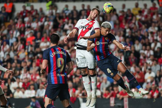 Florian Lejeune Rayo Vallecano Ronald Araujo Editorial Stock Photo ...