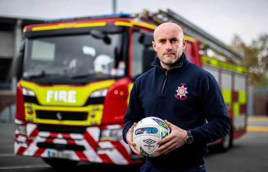 Former League Ireland Footballer Current Firefighter Editorial Stock ...