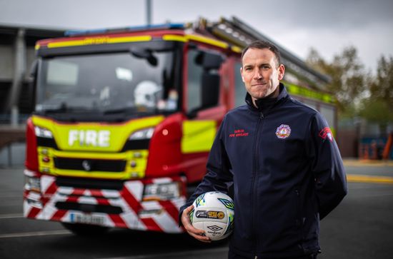Former League Ireland Footballer Current Firefighter Editorial Stock ...
