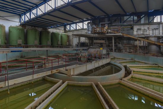 Water Purification Plant Former Paper Factory Editorial Stock Photo ...