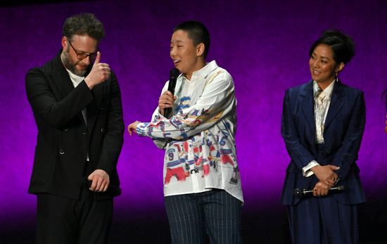 Seth Rogan Sabrina Wu Stephanie Hsu Editorial Stock Photo - Stock Image ...
