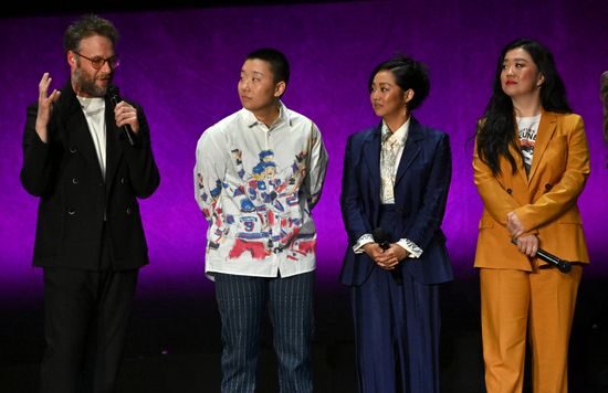 Seth Rogan Sabrina Wu Stephanie Hsu Editorial Stock Photo - Stock Image ...