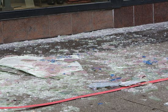 Windows Were Blown Out Several Blocks Editorial Stock Photo - Stock ...