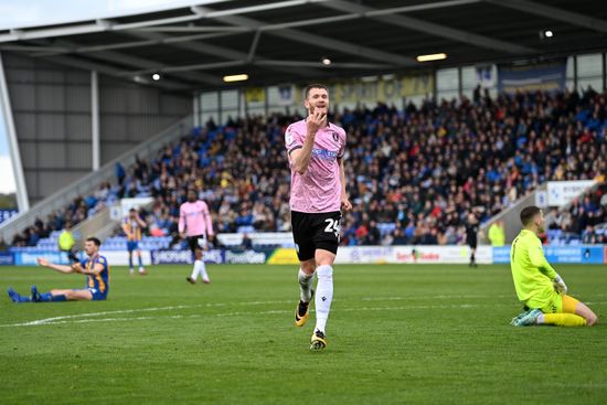Michael Smith Sheffield Wednesday Celebrates Scoring Editorial Stock ...
