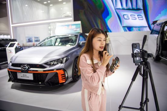 Live Streamer Presents Vehicles On Display Editorial Stock Photo ...