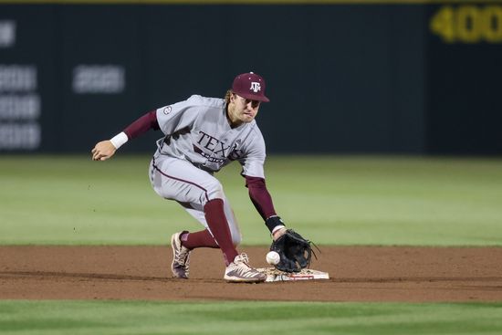 Aggies Short Stop Hunter Haas 2 Editorial Stock Photo - Stock Image ...