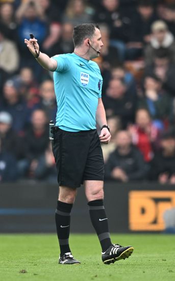 Referee Chris Kavanagh Vitality Stadium Boscombe Editorial Stock Photo ...