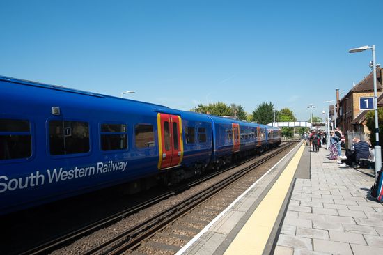 South Western Railway Train Datchet Station Editorial Stock Photo ...