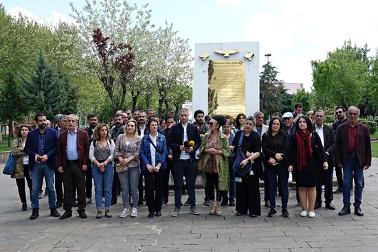 Participants Gather Front Human Rights Monument Editorial Stock Photo ...