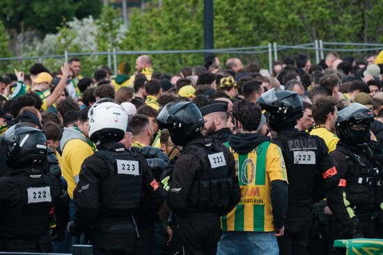 French Police Officers Repression Violent Action Editorial Stock Photo ...