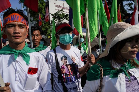Thai Migrant Workers Rights Groups State Editorial Stock Photo - Stock ...