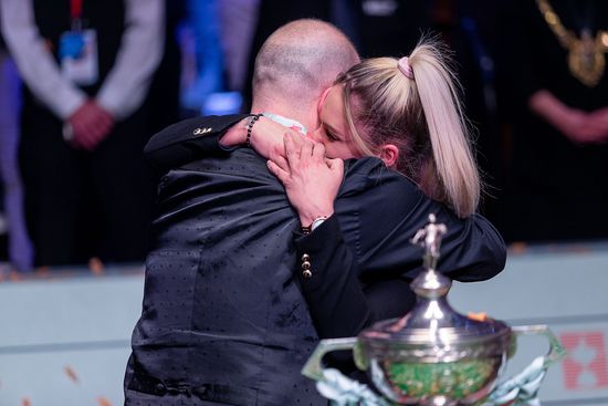 Luca Brecel Gets Congratulated By Girlfriend Editorial Stock Photo ...