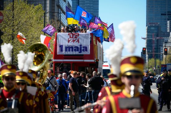 Labour Day Seen Celebrated Parade Warsaw Editorial Stock Photo - Stock ...