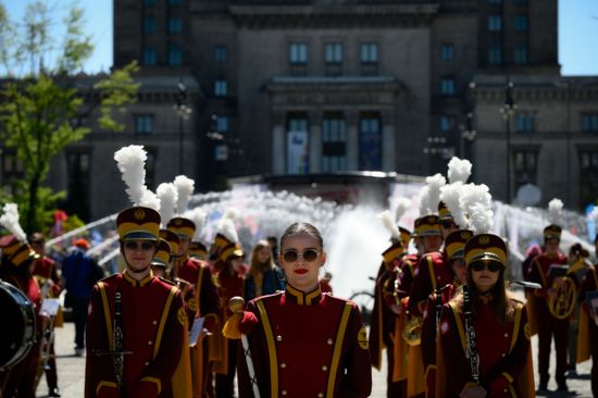 Labour Day Seen Celebrated Parade Warsaw Editorial Stock Photo - Stock ...