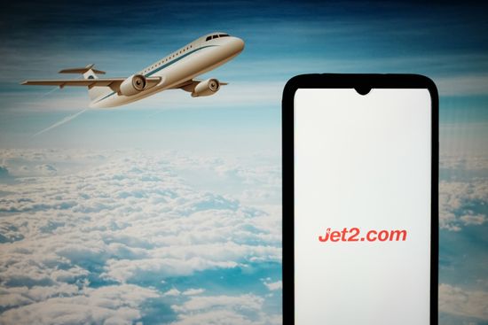 This Photo Illustration Jet2 Airlines Logo Editorial Stock Photo ...