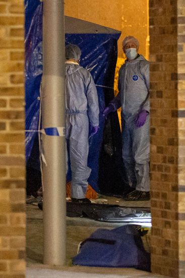 Forensic Police Scene Lambeth South London Editorial Stock Photo ...