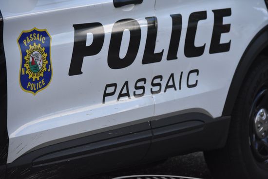 Passaic Police Vehicle Crime Scene Shooting Editorial Stock Photo ...