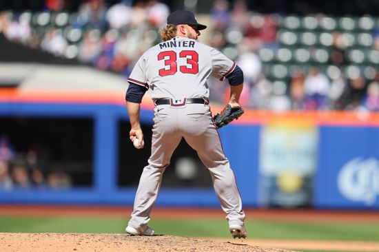 Atlanta Braves Relief Pitcher Aj Minter Editorial Stock Photo - Stock ...
