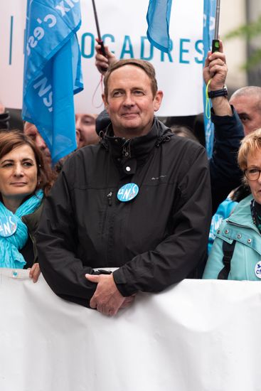 Laurent Escure General Secretary Unsa Union Editorial Stock Photo ...