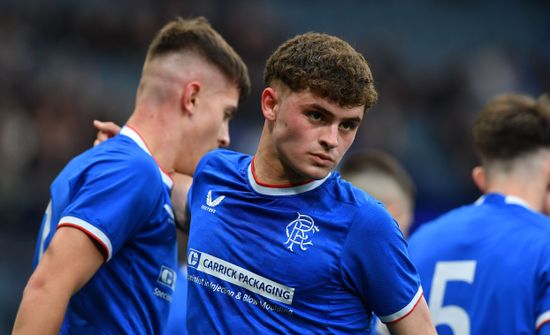 Archie Stevens Rangers Celebrates Scoring Goal Editorial Stock Photo ...