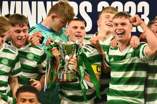 Celtic Captain Kyle Ure Lifts Trophy Editorial Stock Photo - Stock ...