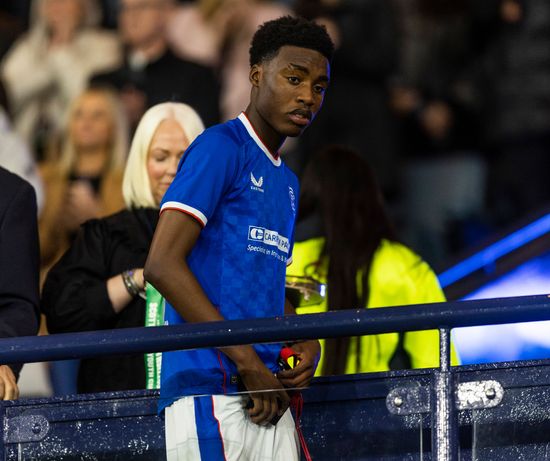 Paul Nsio Rangers U18s Collects His Editorial Stock Photo - Stock Image ...