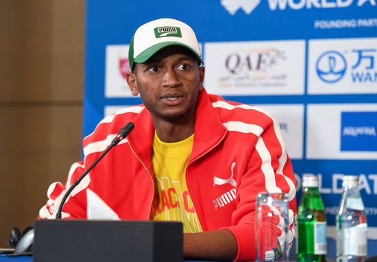 Qatari High Jumper Mutaz Essa Barshim Editorial Stock Photo - Stock ...